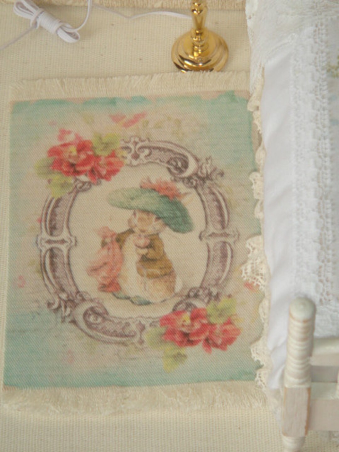 New**dollhouse Peter Rabbit Rug. 1:12 Dollhouse Miniature Rugs. Dense ...