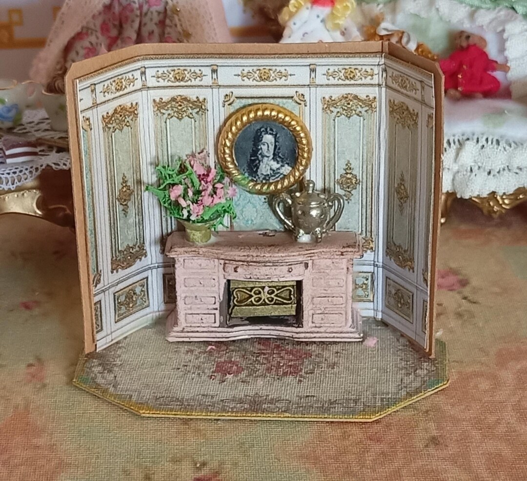 NEW**1/48 Dollhouse Romantic Scene . 1:12 Dollhouse Miniature Living ...