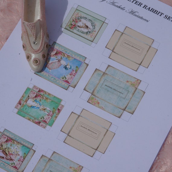 Pdfdownloable Vintage Peter Rabbit Color Set of Boxes. | Etsy