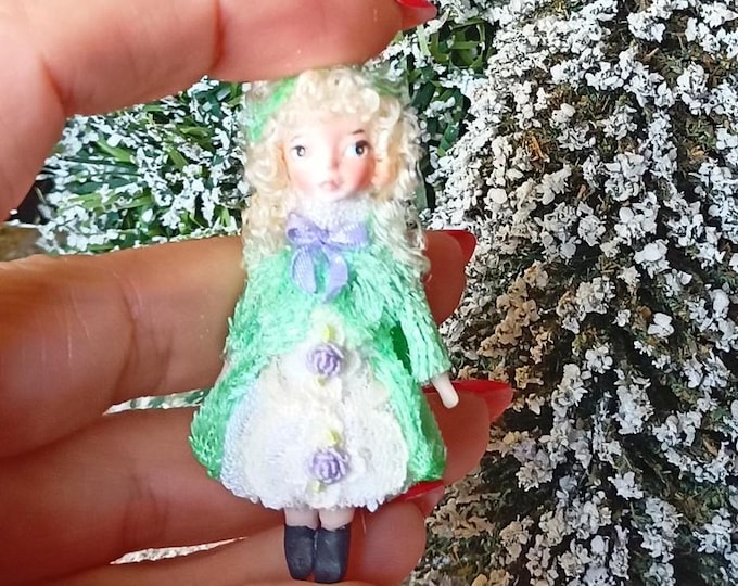 OOAK- Dollhouse Tiny Miniature Doll 1:12 Miniature Children Toys for ...