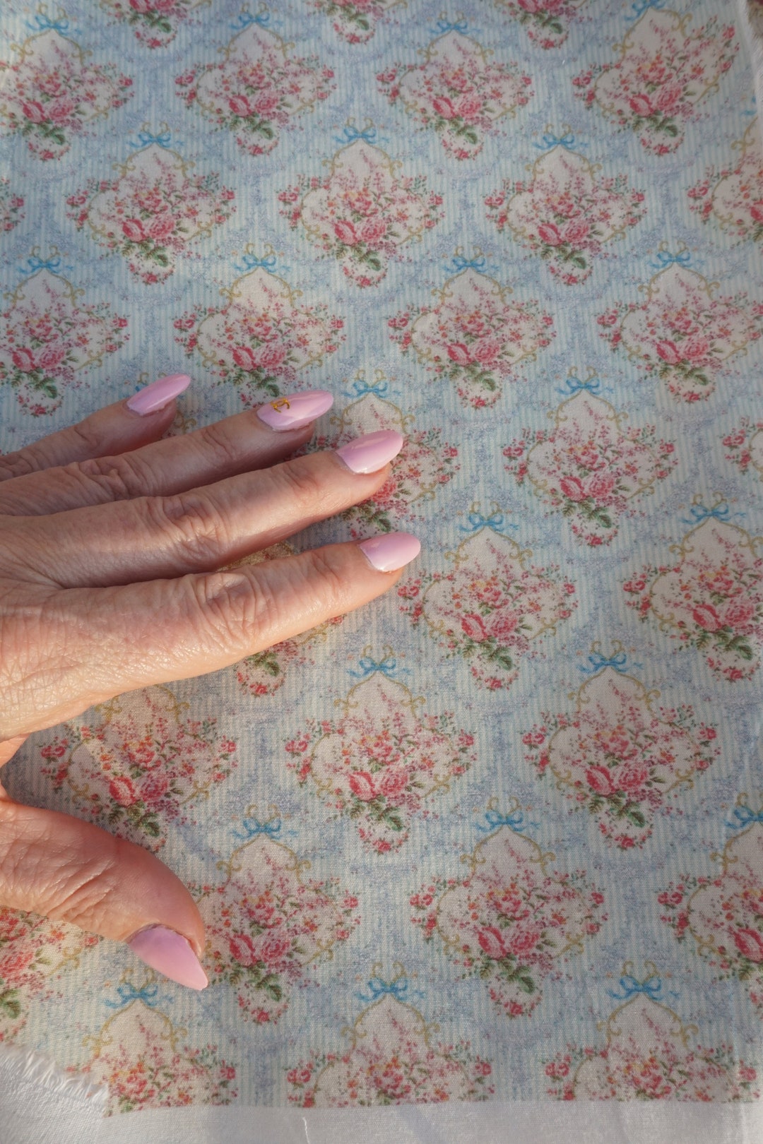New**dollhouse Upholstered Fabric Cotton 1:12 Scale Fabric Printable ...