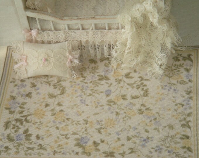 Dollhouse Shabby Rug. 1:12 Dollhouse Miniature Rugs. Dense | Etsy