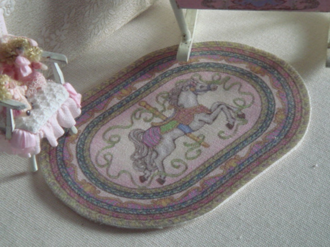 Dollhouse Nursery Rug. 1:12 Dollhouse Miniature Rugs. - Etsy