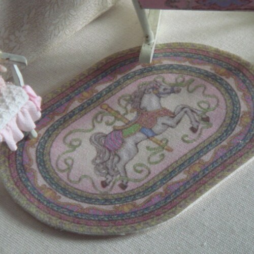 Dollhouse Miniature Romantic Shabby Chic Cherubs Rug 1:12 - Etsy