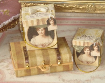 Two French Style Dollhouse Ladies Hatboxes. 1:12 Dollhouse | Etsy
