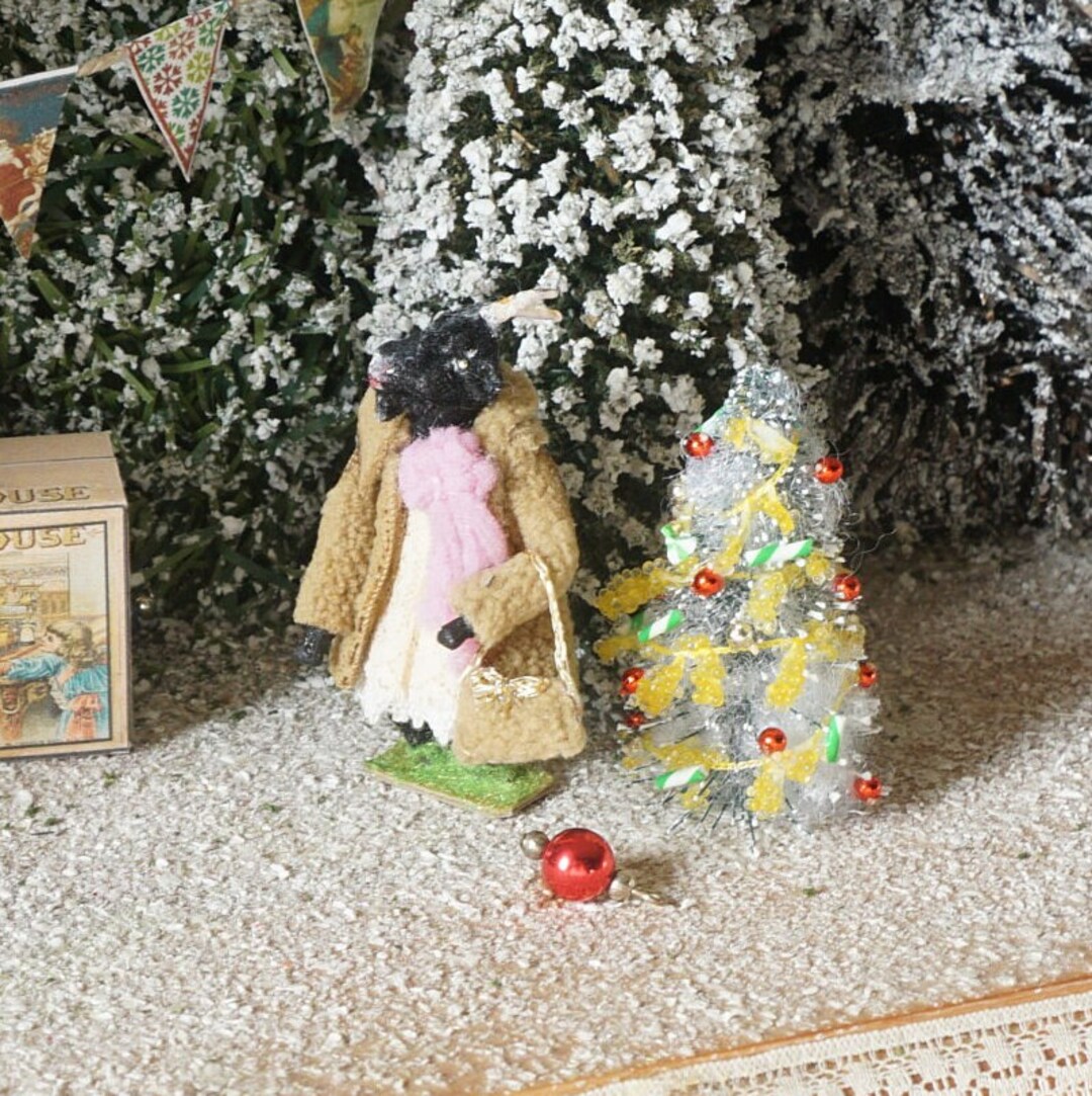 Ooak-miniature Donkey Dressed Goat Lady. Caracter Animal Dolls 1:12 ...