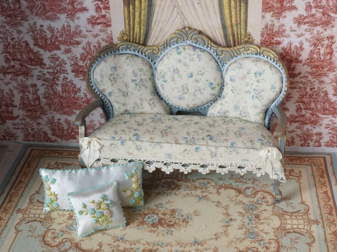 New**dollhouse Upholstered Fabric Cotton 1:12 Scale Fabric Printable ...