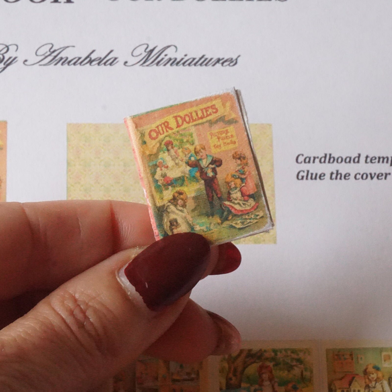 PDF- Our Dollies Book- 1:12 Digital Printable Dollhouse Miniature Books ...