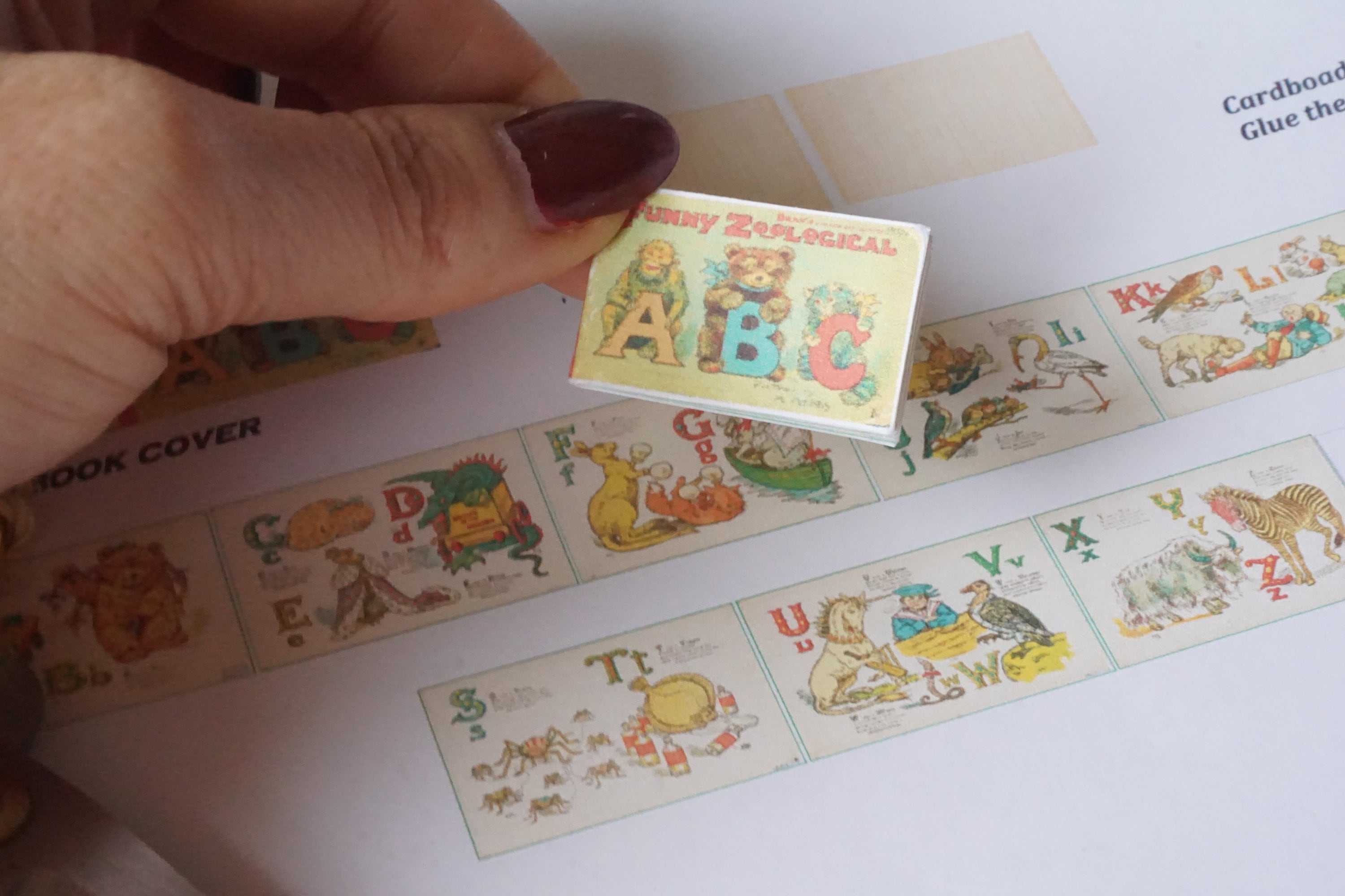 Yourself book printies. PDF-Jolly Animals ABC 1:12 Digital dollhouse ...