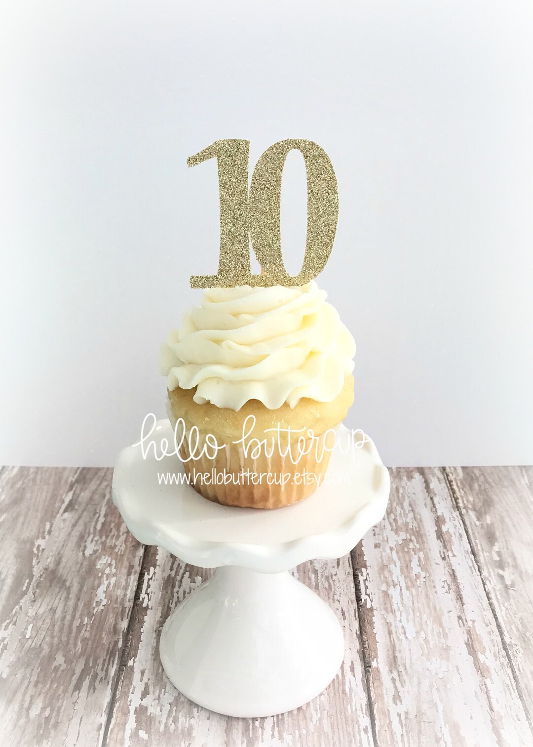 10 Cupcake Toppers, Cake Smash, Cupcake Pick, Ten Cake Topper, Birthday ...