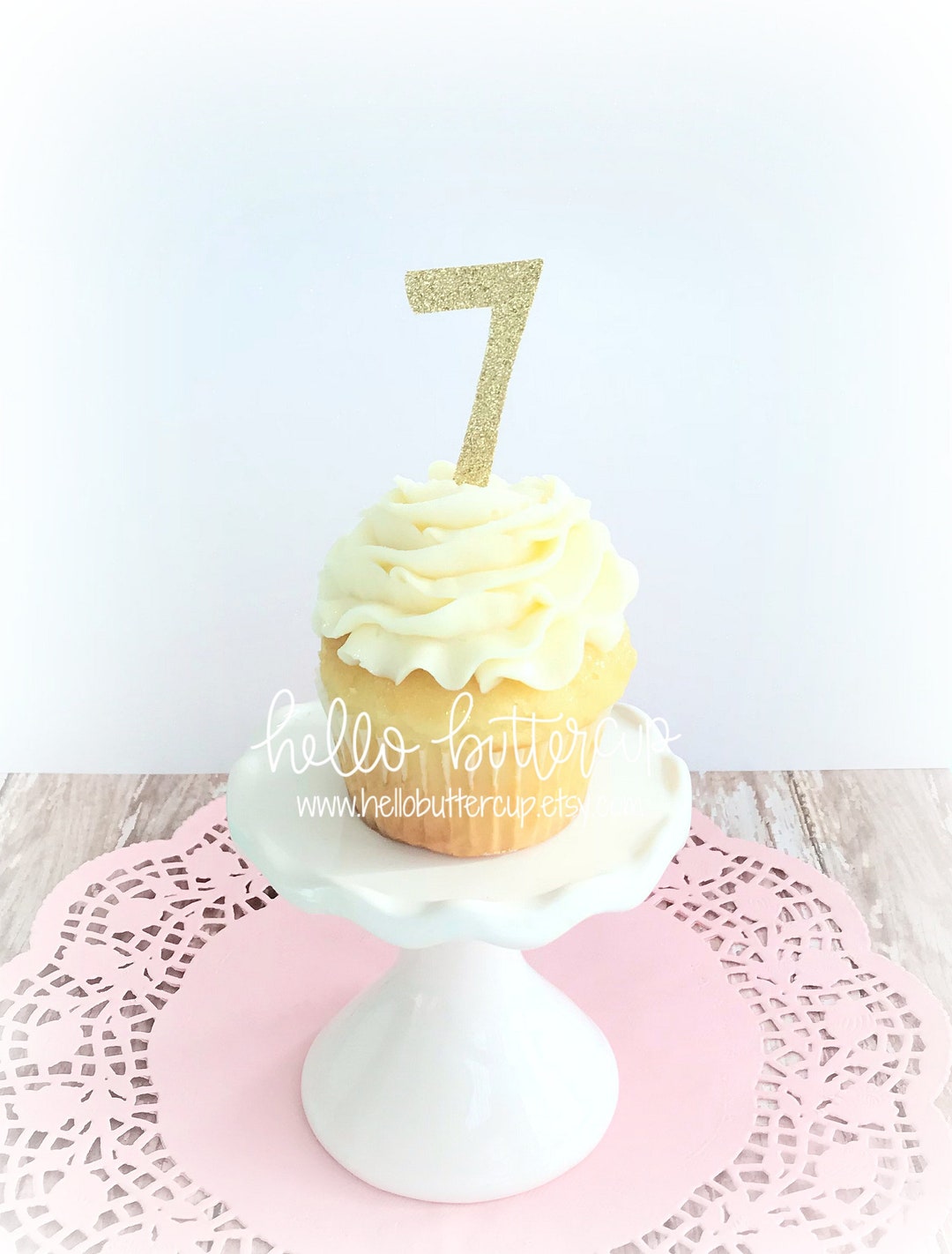 Seventh Birthday Girl, Cupcake Toppers, Cake Smash, Cupcake Pick, Six ...