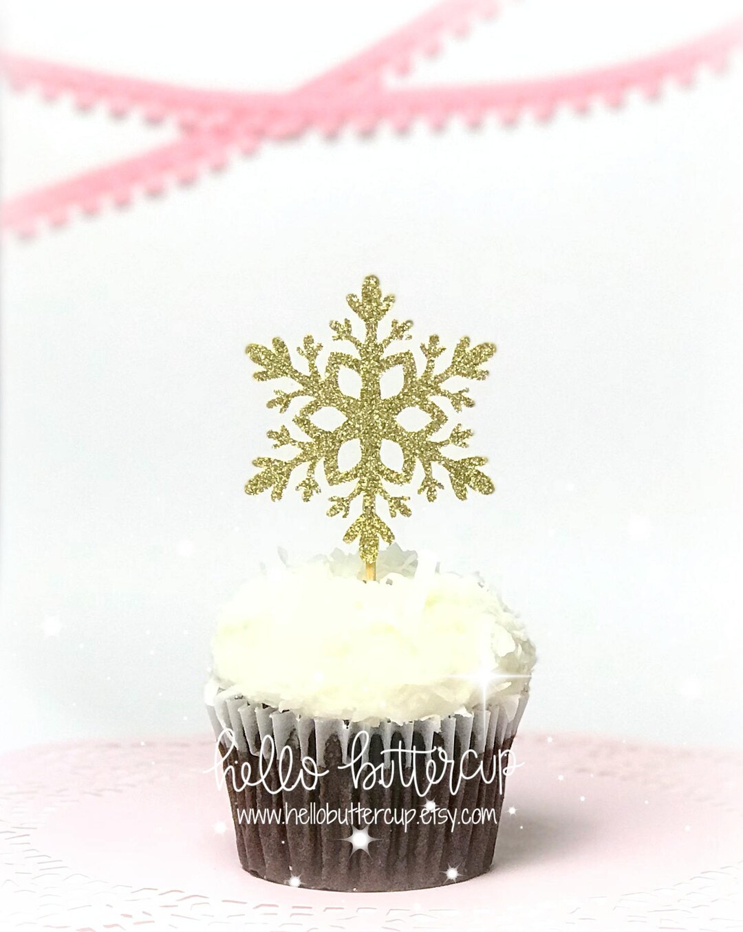 Snowflake First Birthday Snowflake Cake Topper Cupcake - Etsy