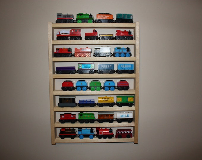 Train Rack Tall - Thomas the Tank Wooden Train Display and Storage Wall ...