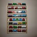 Train Rack Tall Thomas the Tank Wooden Train Display and Storage Wall ...