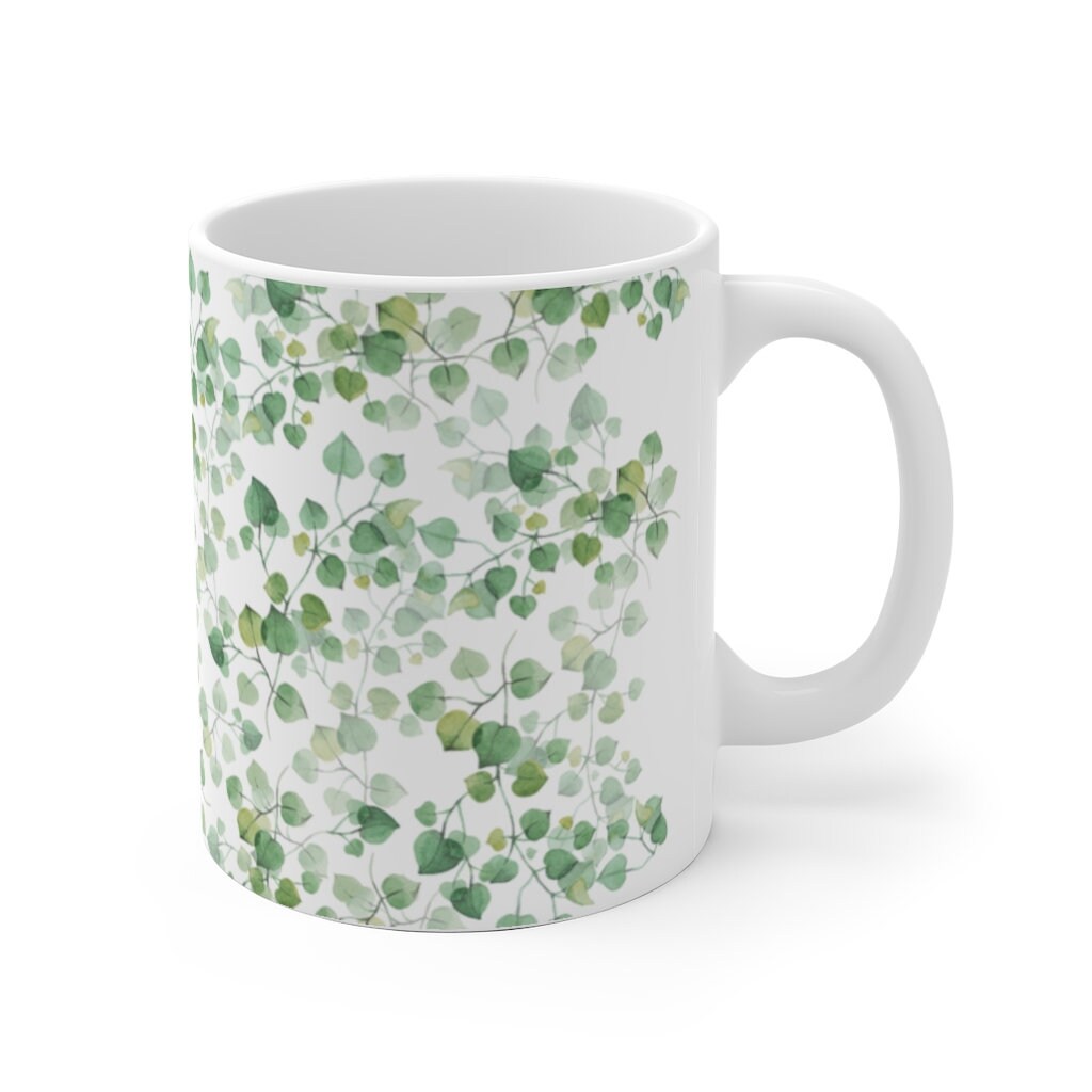 Nature Mug Green Ceramic Mug Leaf Mug Ceramic Mug Set - Etsy