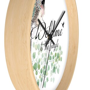 Parrot Wall Clock, Colorful Wall Clock, Kids Room Clock, Funny Wall ...