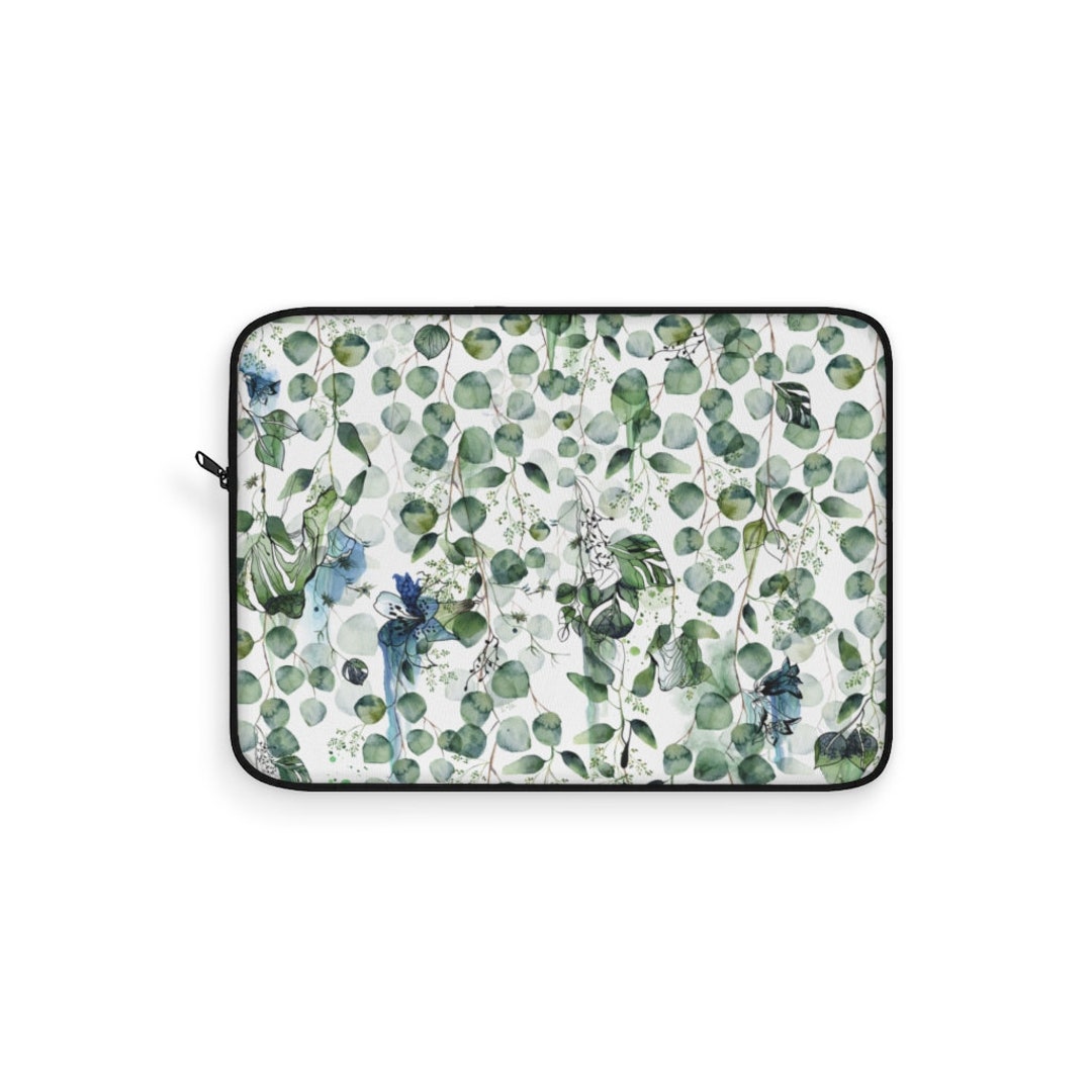 Green Leaf Laptop Sleeve, Laptop Pouch, University Gift, Laptop Sleeve ...