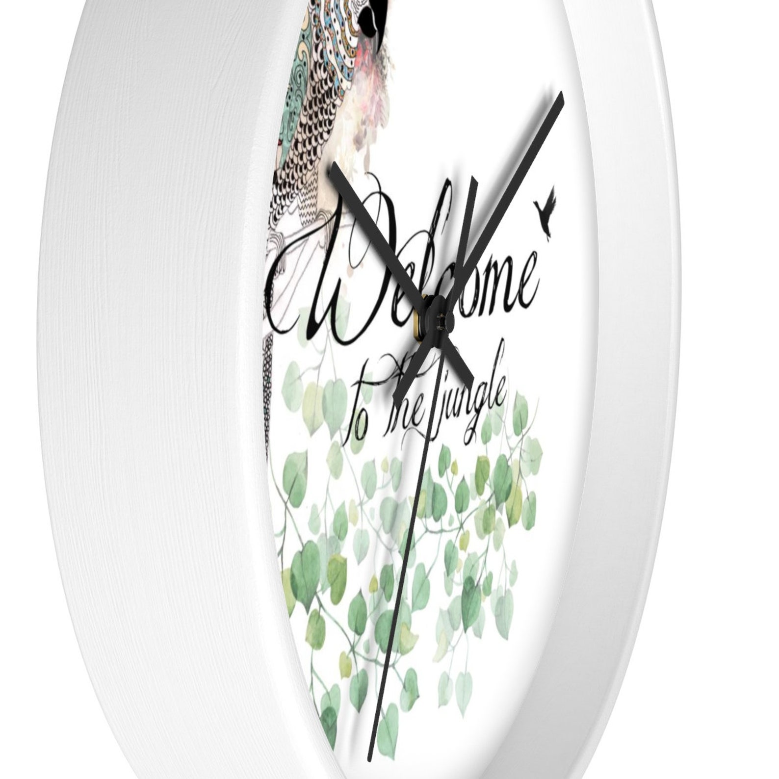 Parrot Wall Clock Colorful Wall Clock Kids Room Clock Funny - Etsy