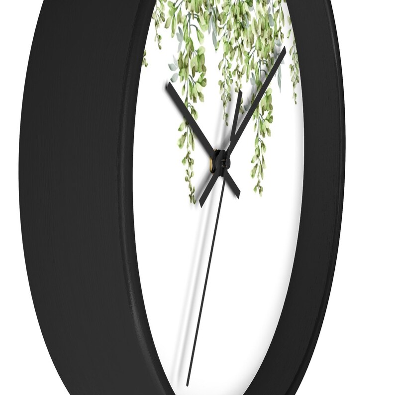 Nature Wall Clock Farmhouse Clock Minimalist Decor Leaves - Etsy