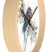 Blue Bird Wall Clock Bird Lover Gift Contemporary Wall - Etsy