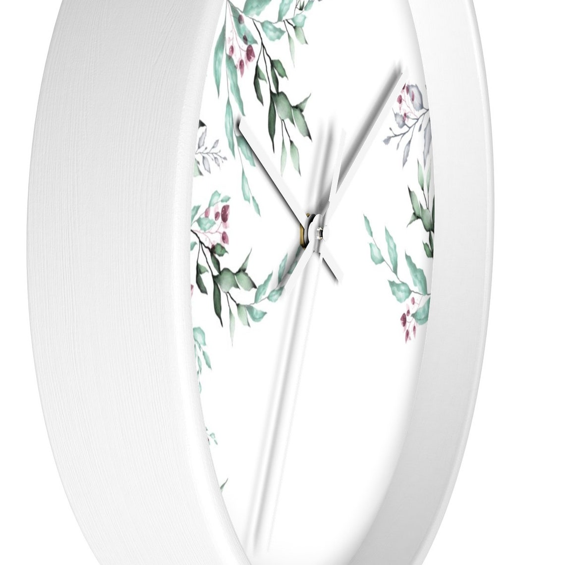 Leaves Wall Clock Minimalist Wall Clock Kitchen Clock - Etsy