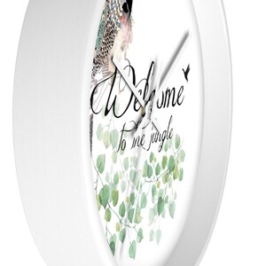 Parrot Wall Clock, Colorful Wall Clock, Kids Room Clock, Funny Wall ...