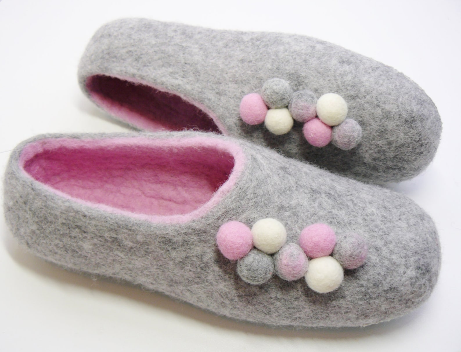 Womens Felted Wool Slippers. Handmade Felted Slippers. - Etsy
