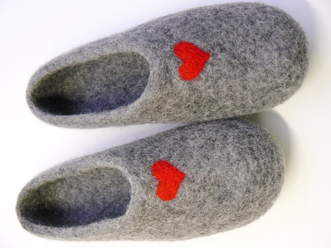 Slide Slippers. Womens Felted Wool Slippers - Etsy