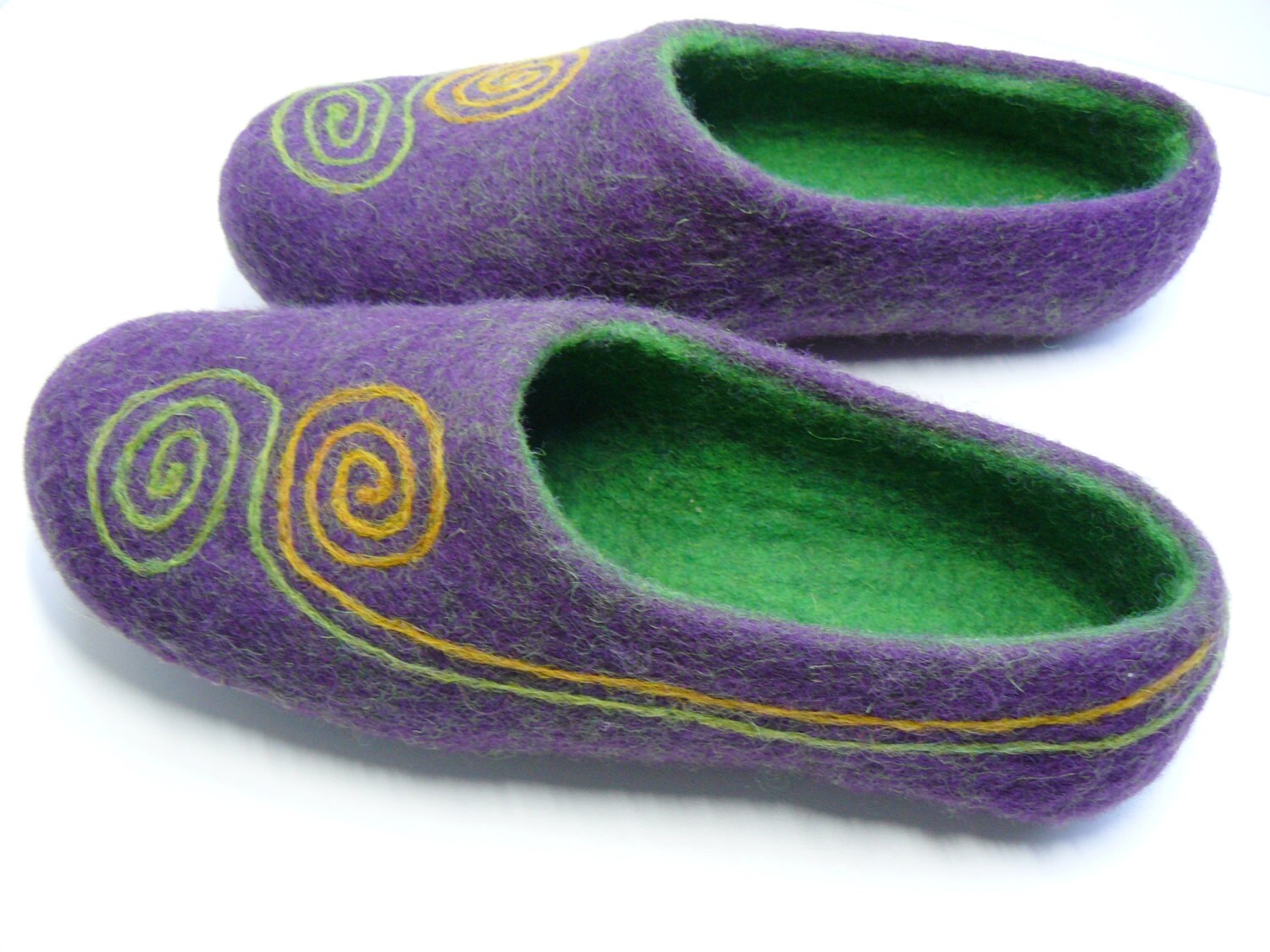 Wool Felted Slippers. Handmade Felted Slippers for Women. - Etsy