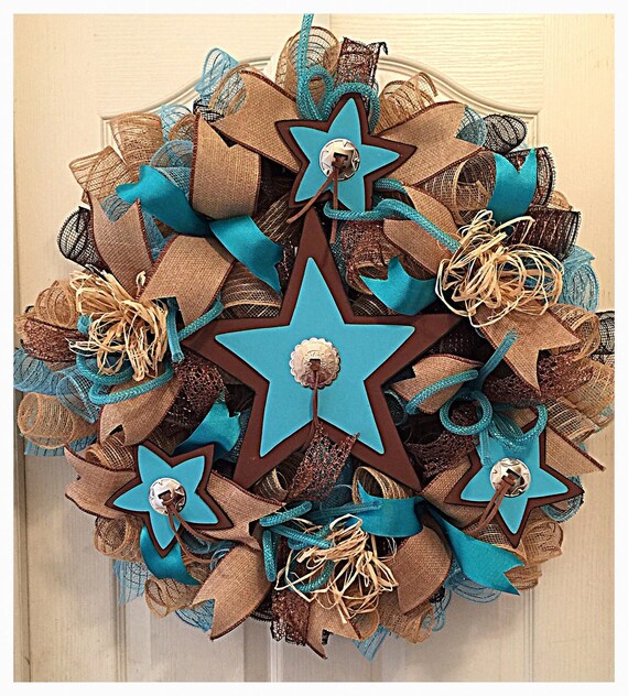 Western Deco Mesh Wreath Profile For Tina's Country Door
