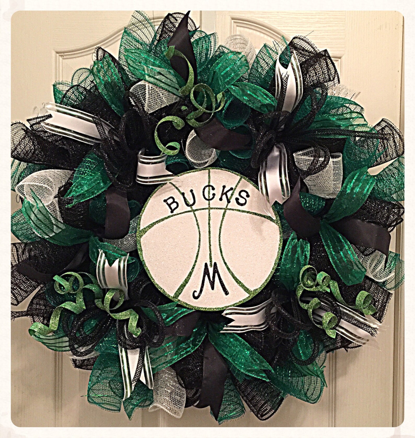 Basketball Deco Mesh Wreath/basketball Wreath/sports Wreath/nba Wreath ...