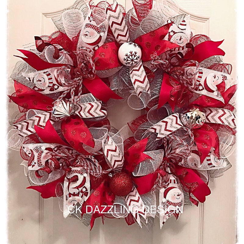 Red Wreath - Etsy