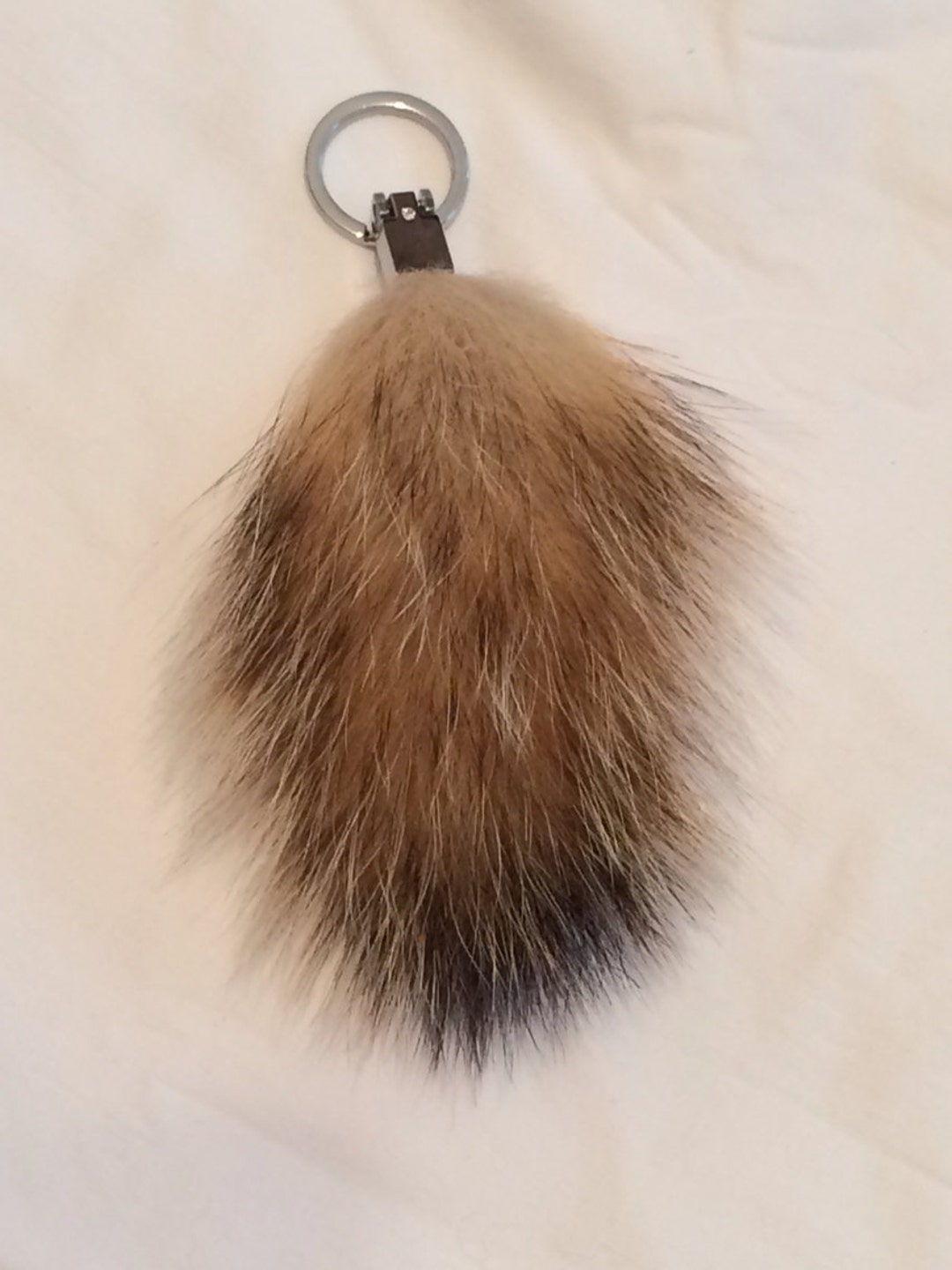 Genuine Badger Tail Key Ring - Etsy