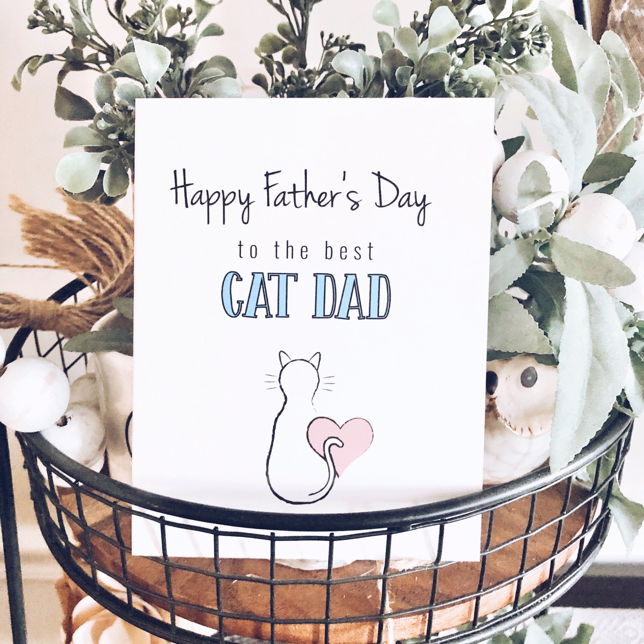 Father's Day Card From the Cat Dad Father's Day Card - Etsy