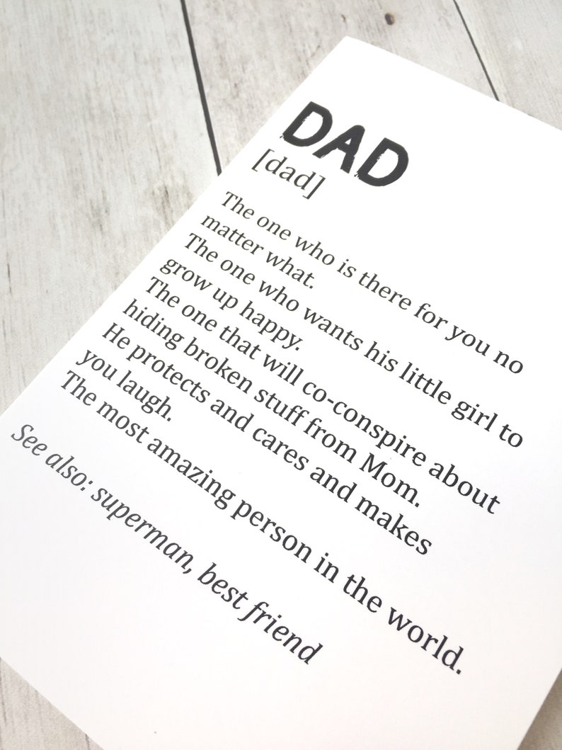 Dad Birthday Card Father's Day Card to My Dad Card - Etsy