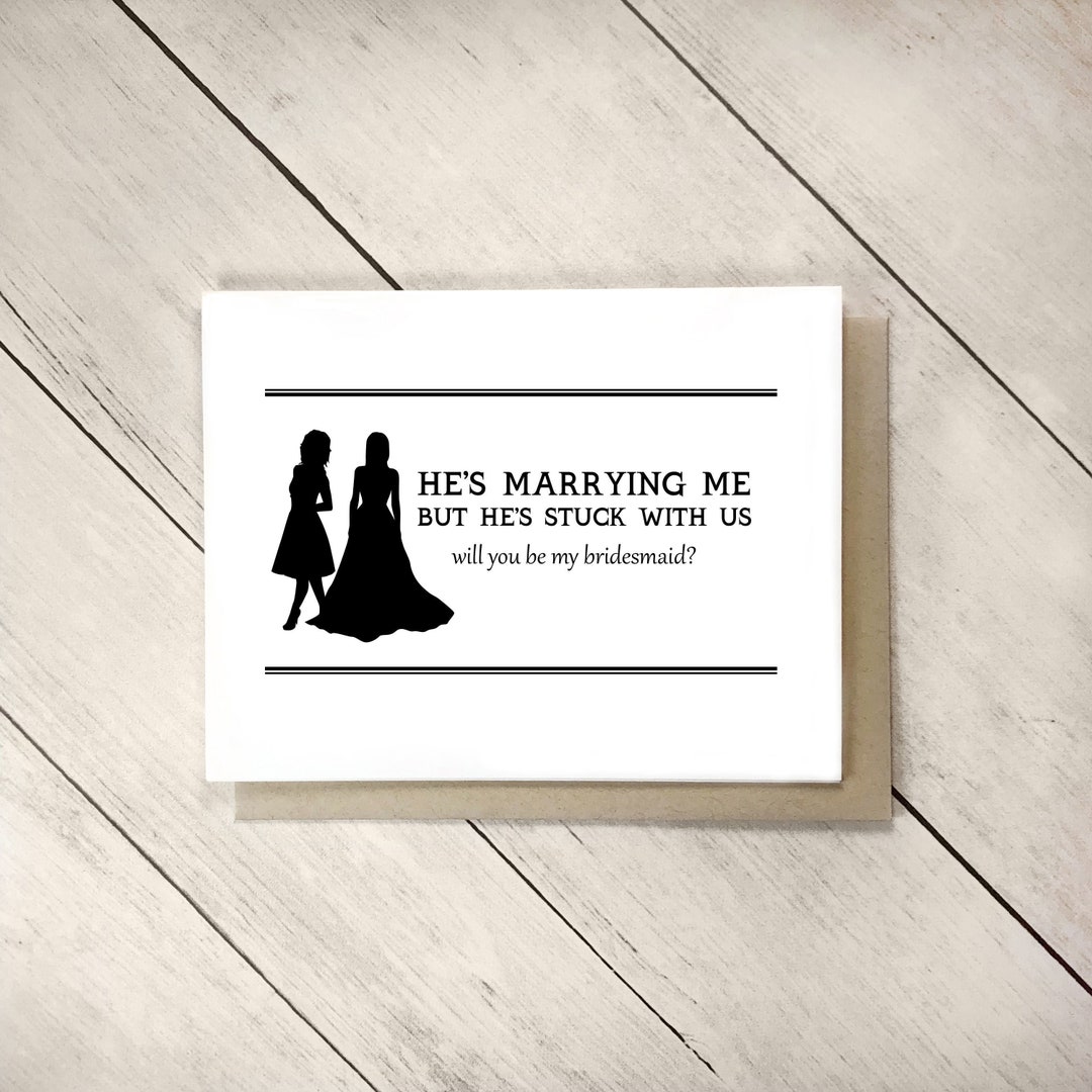 Bridesmaid Proposal Card for Best Friend, Bridesmaid Box, Will You Be ...