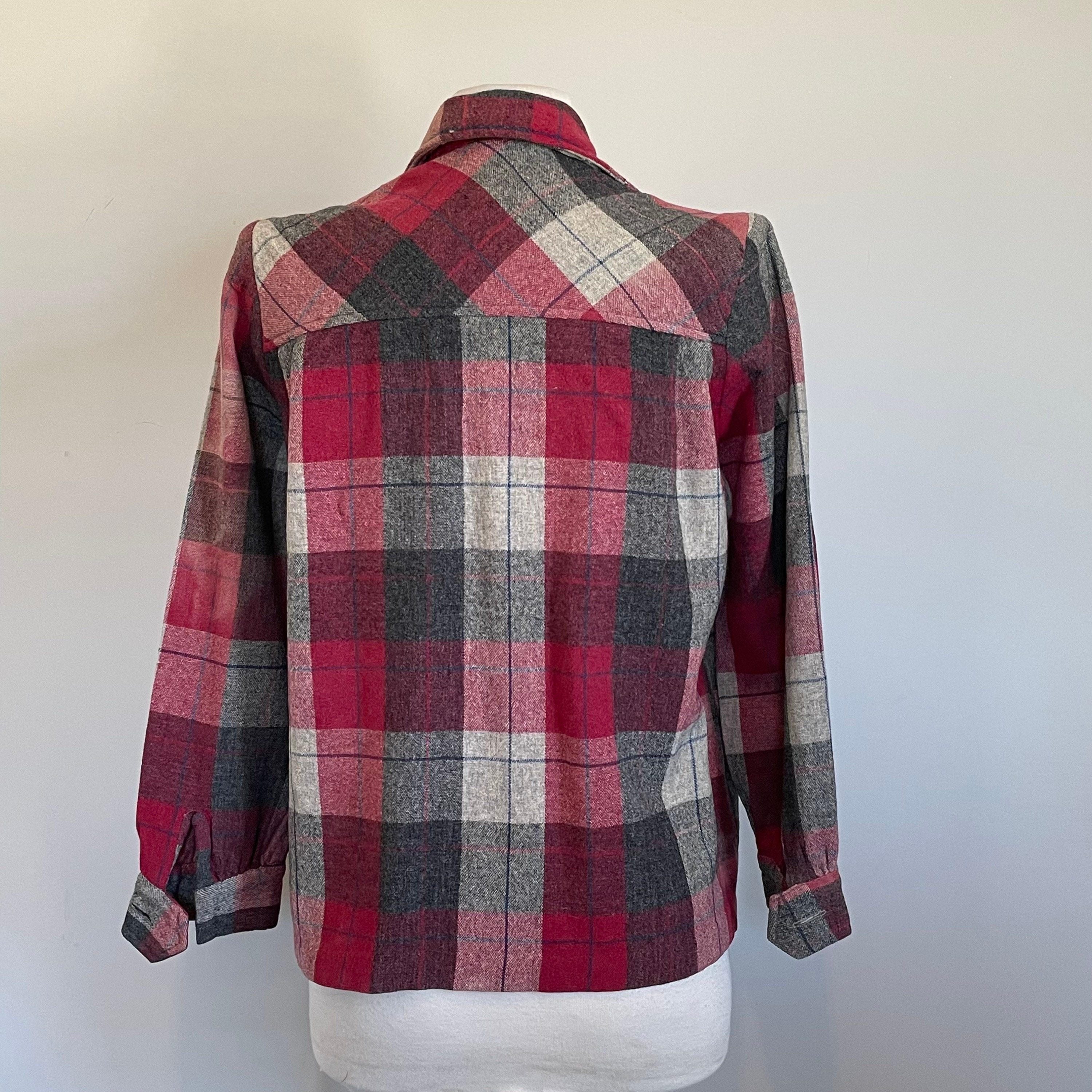 Fantastic Vintage 50’s Wool Plaid 49er Zip Front Jacket Sz 40” B - Etsy