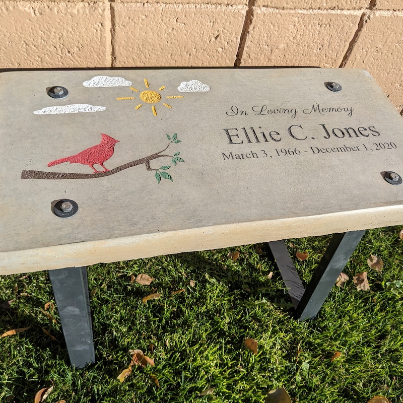 Memorial Bench - Etsy