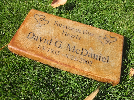 Personalized Engraved Memorial Stone 11.5x 5.5 - Etsy