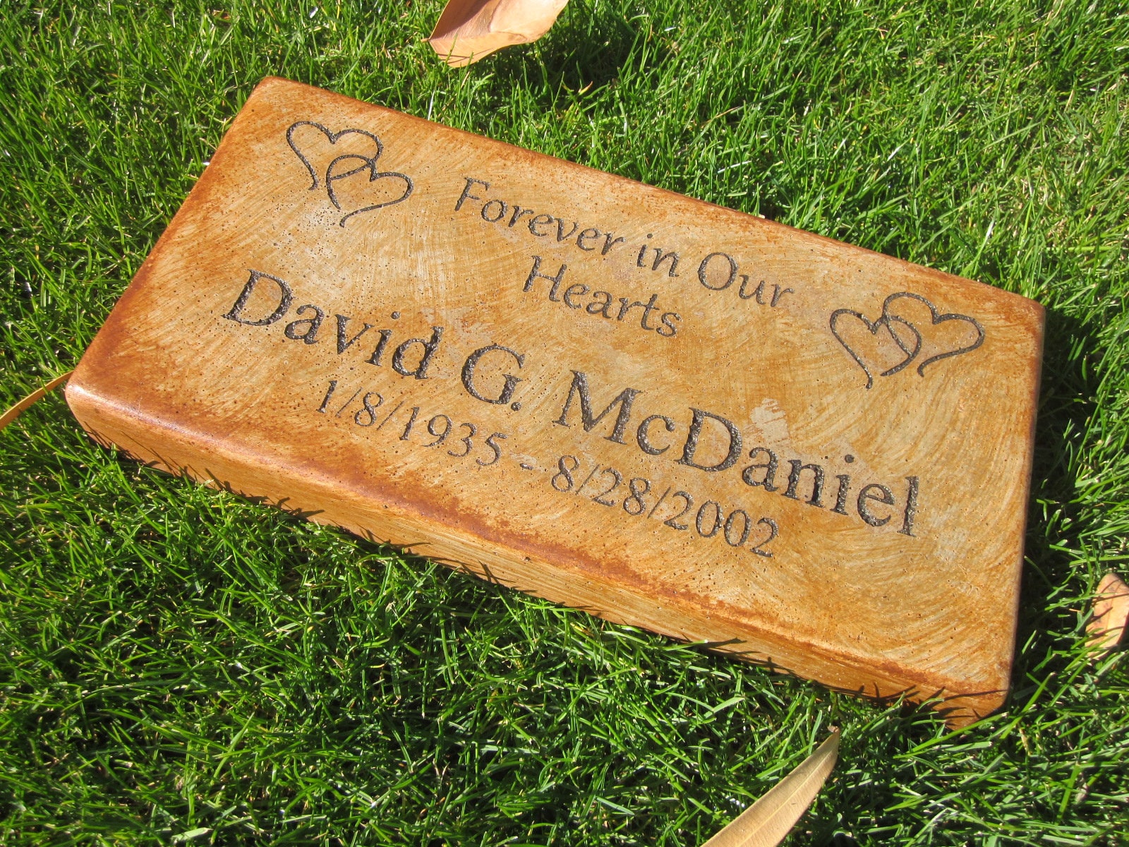 Personalized Engraved Memorial Stone 11.5x 5.5 - Etsy