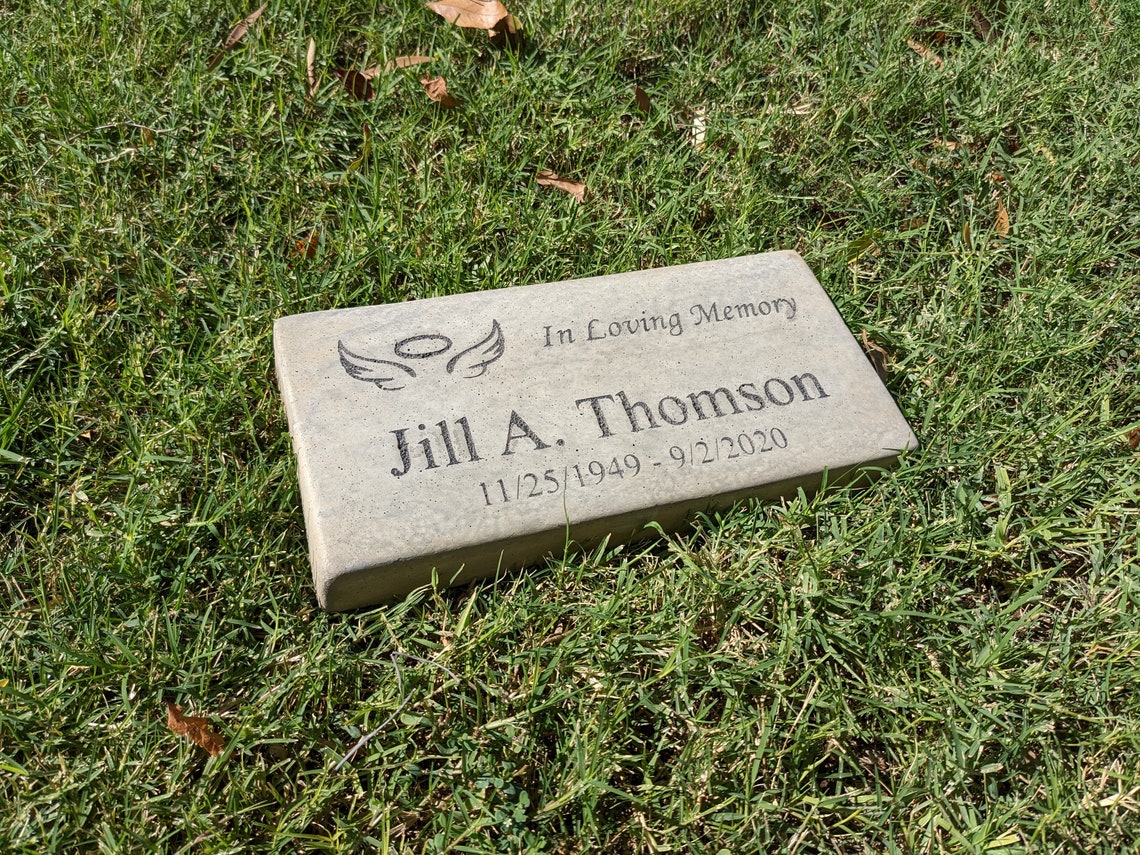 Personalized Engraved Memorial Stone 11.5x 5.5 in - Etsy