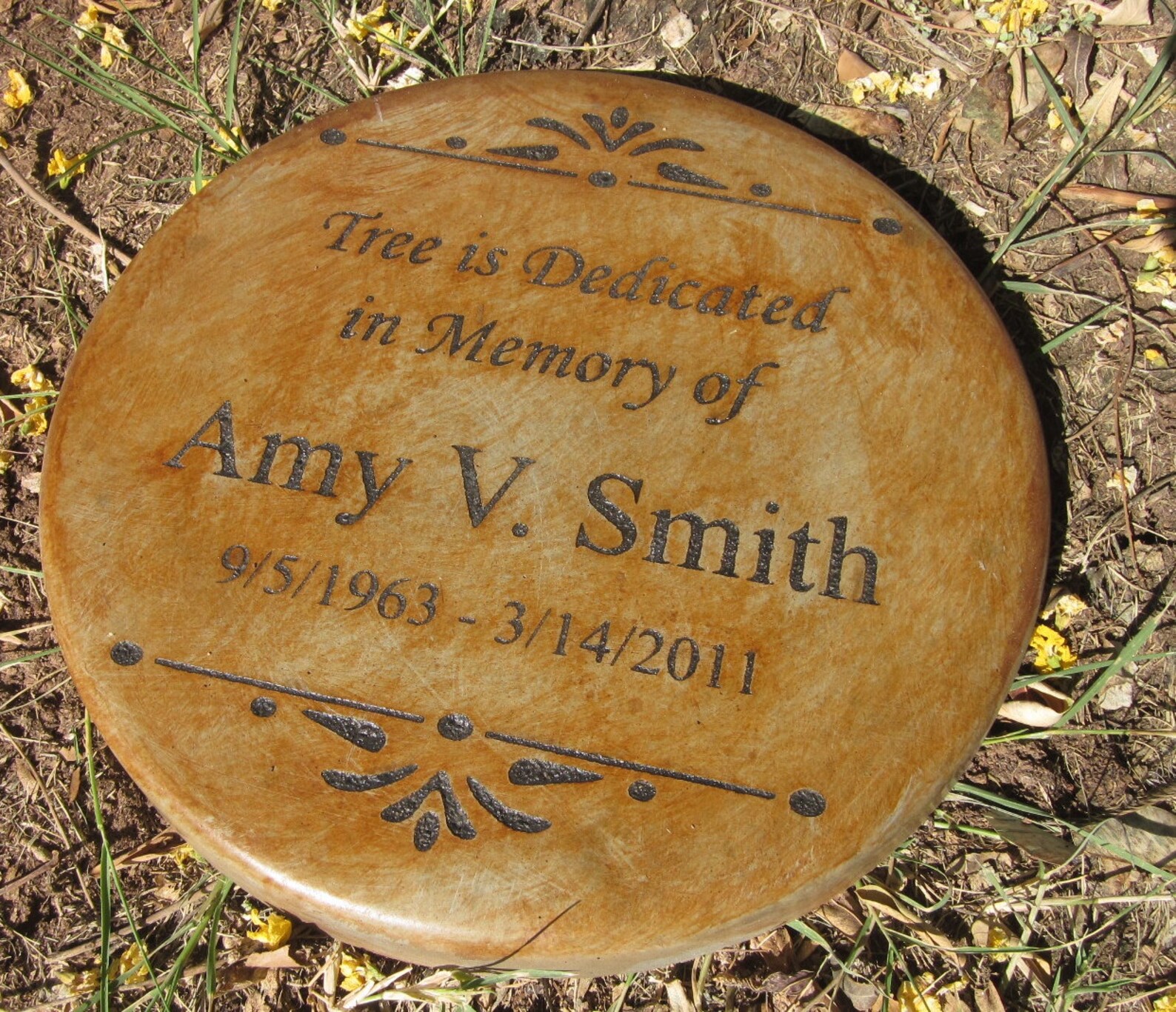 Custom Engraved Memorial & Tribute Stone 11 Inch Tree is Dedicated in ...