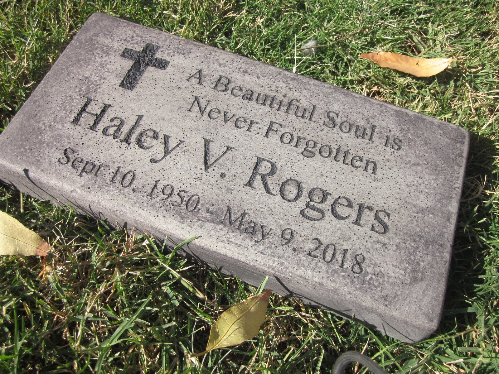 Personalized Engraved Memorial Stone 11.5x 5.5 A | Etsy
