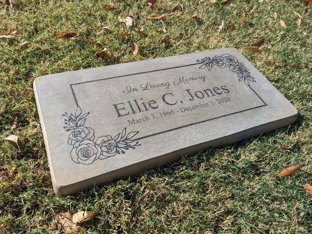 Memorial & Tribute Stone 23.75"x11.75" in Loving Memory - Etsy