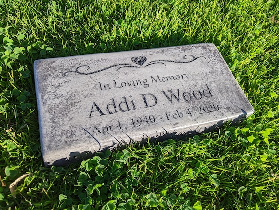 Personalized Engraved Memorial Stone 11.5x 5.5 in - Etsy