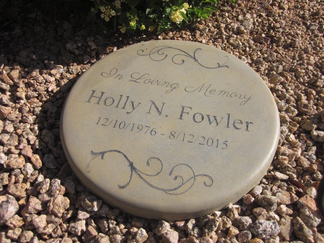Custom Engraved Memorial & Tribute Stone 11 Inch in Loving Memory - Etsy