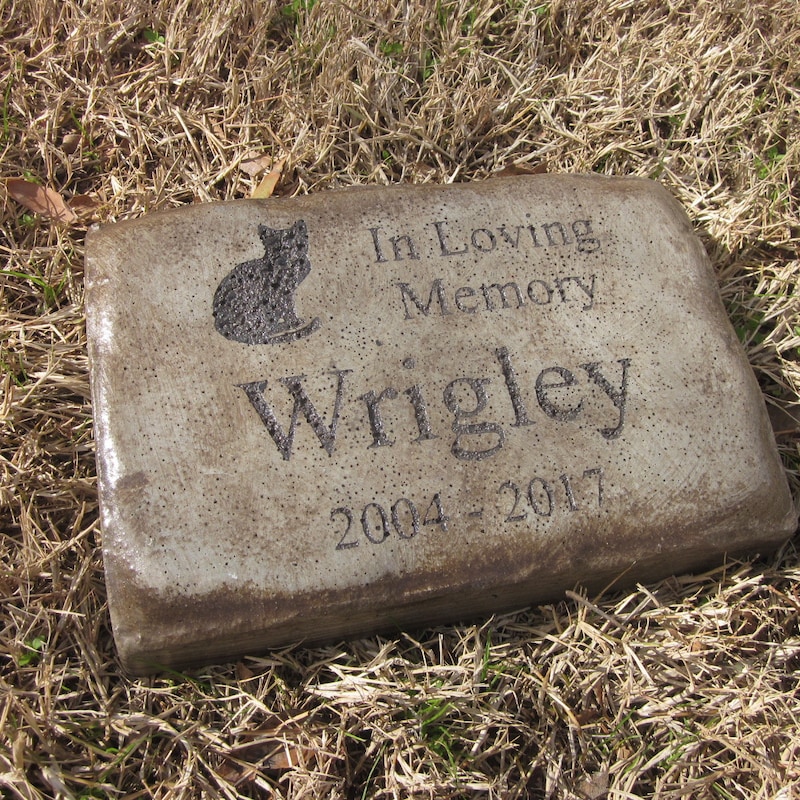 Cat Memorial Stone - Etsy