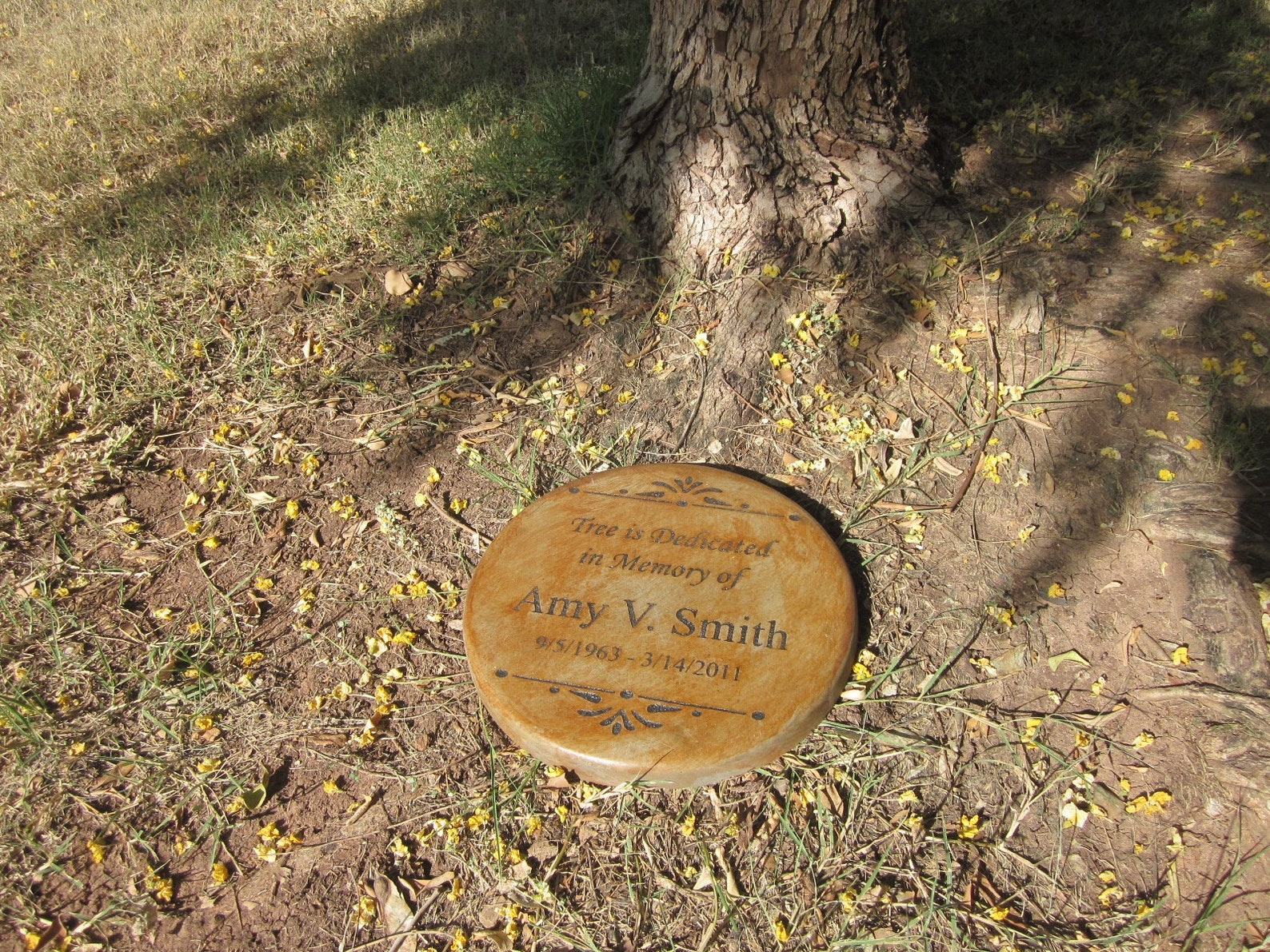 Custom Engraved Memorial & Tribute Stone 11 Inch Tree is Dedicated in ...