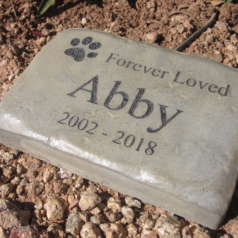 Pet Memorial Stones - Etsy