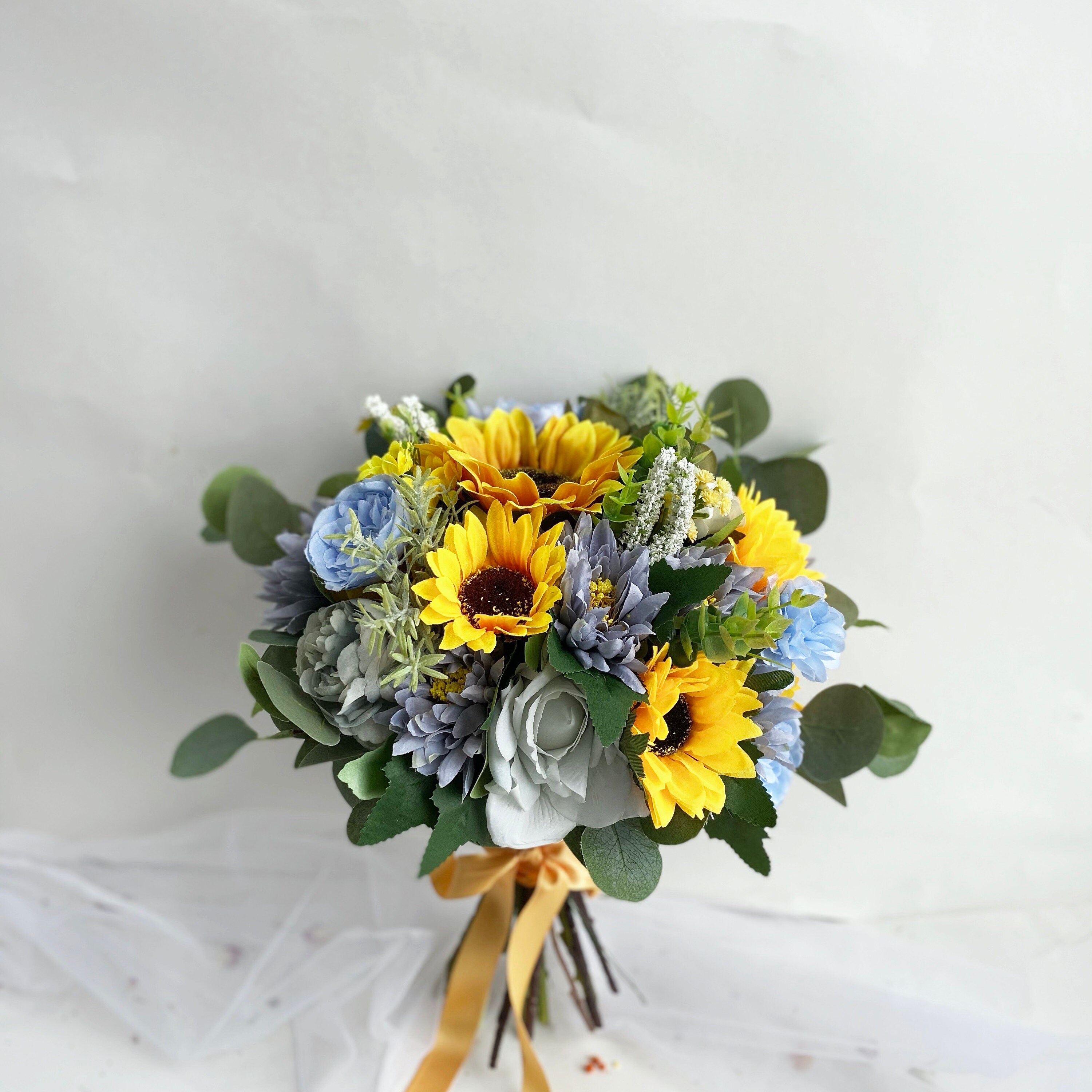 Flores Azules Para Ramos De Boda Tropicales
